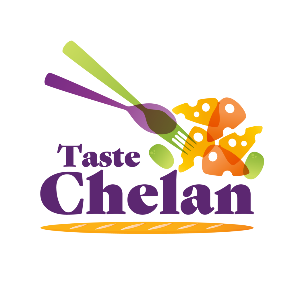Taste Chelan LOGO - ON WHITE - Vin Du Lac
